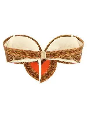 Zimmermann Mahon Paisley Print Bandeau Bikini Top
