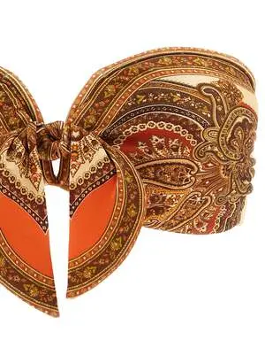 Zimmermann Mahon Paisley Print Bandeau Bikini Top