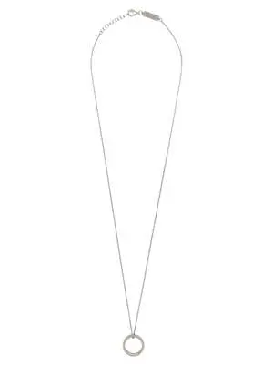 MAISON MARGIELA Logo Engraved Necklace - Silver