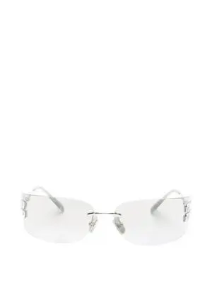 Miu Miu Rimless Geometric Sunglasses