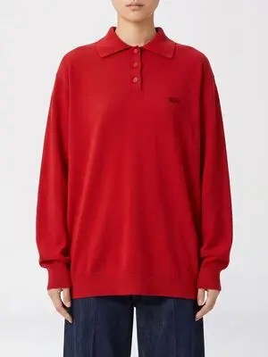 Loewe Knitted Polo Shirt - Red