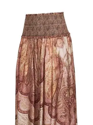 Zimmermann Tapestry Print Silk Maxi Skirt - Multicolor