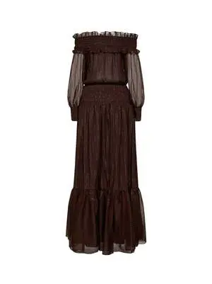 SELF-PORTRAIT Off-the-shoulder Maxi Dress - Multicolor