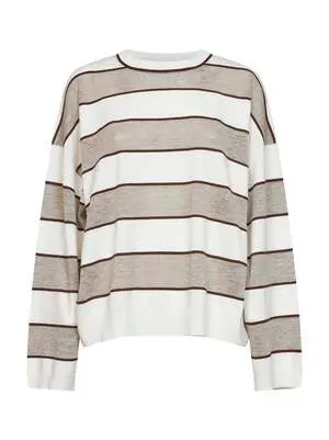 Brunello Cucinelli Sparkling Stripes Knit Jumper - Multicolor