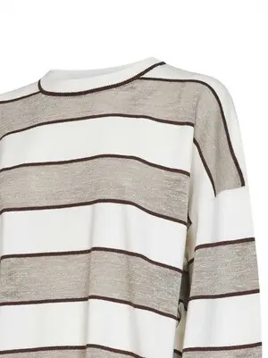 Brunello Cucinelli Sparkling Stripes Knit Jumper - Multicolor