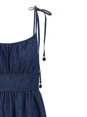 Zimmermann Mahon Denim Midi Dress - Blue