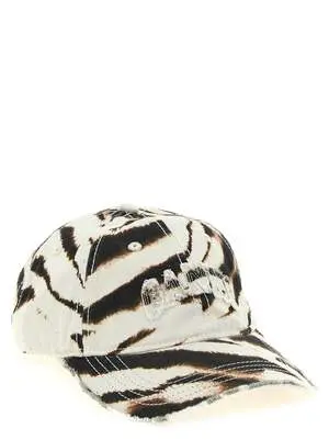 GANNI Animal Print Baseball Cap