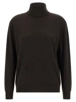 Brunello Cucinelli Cashmere Monile High Neck Sweater