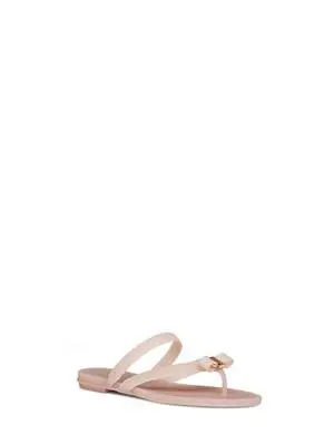FERRAGAMO Pink Rubber Vara Bow Thong Sandals