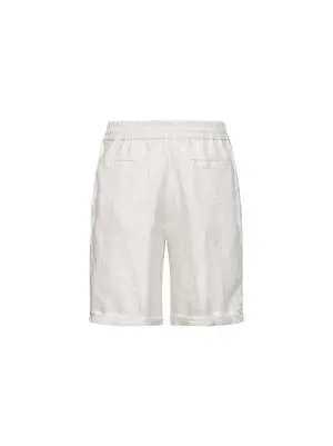 Brunello Cucinelli Linen Gabardine Bermuda Shorts - Multicolor