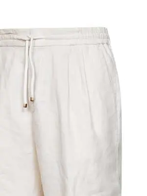 Brunello Cucinelli Linen Gabardine Bermuda Shorts - Multicolor