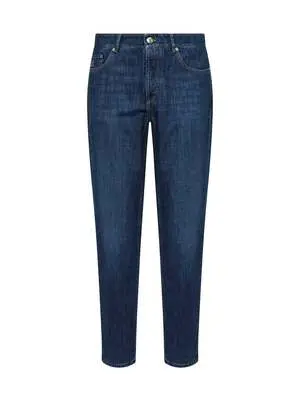 Brunello Cucinelli Traditional Fit Japanese Denim Jeans - Multicolor