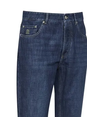 Brunello Cucinelli Traditional Fit Japanese Denim Jeans - Multicolor