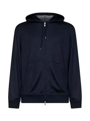 Brunello Cucinelli Cashmere And Silk Zip-up Hoodie