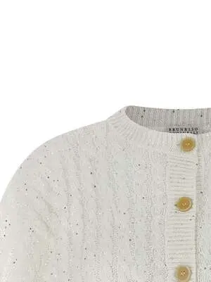 Brunello Cucinelli Dazzling Cable" Cardigan