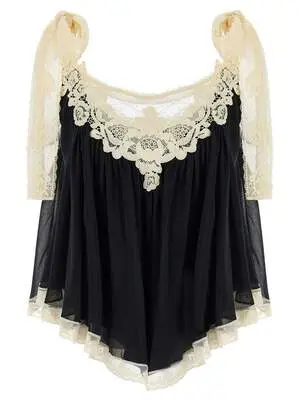 Zimmermann Roselight Top With Lace Detailing