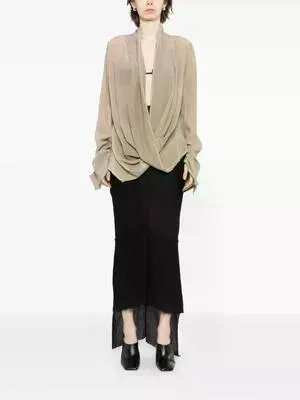 YEHUAFAN Silk Long-sleeve Shirt