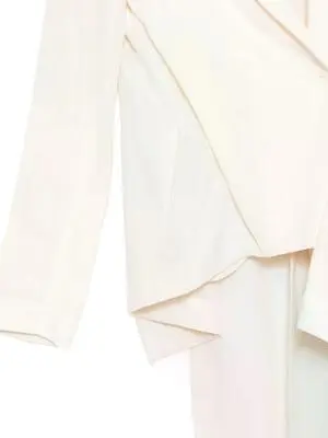 YEHUAFAN Asymmetric Frayed-edge Jacket
