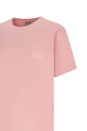 Dior T-shirt With Embroidery, Relaxed Fit - Pink