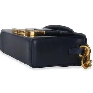 Dior Navy Calfskin 30 Montaigne Box Bag - Blue