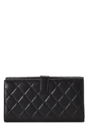 Chanel Lambskin Quilted Flap Wallet