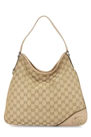 Gucci Original Gg Canvas Britt Hobo Bag