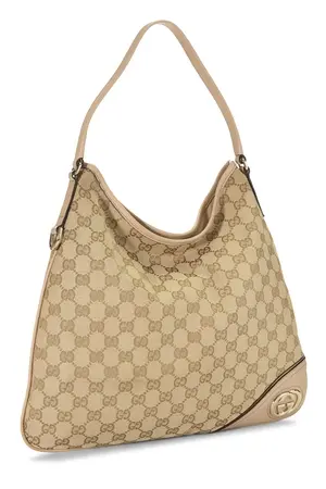 Gucci Original Gg Canvas Britt Hobo Bag