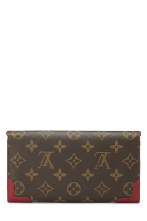 LOUIS VUITTON Monogram Canvas Sarah Retiro Wallet - Red