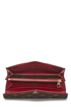 LOUIS VUITTON Monogram Canvas Sarah Retiro Wallet - Red