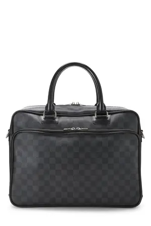 LOUIS VUITTON Damier Graphite Icare Briefcase - Black