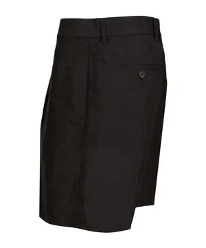Emporio Armani Pleated Bermuda Shorts - Black