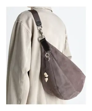 LEMAIRE Striped Pendulum Bag Charm Keyring