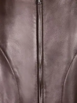 Brunello Cucinelli Leather Zip Jacket