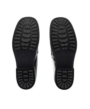 Balenciaga Square Toe Loafers With Matte B Logo