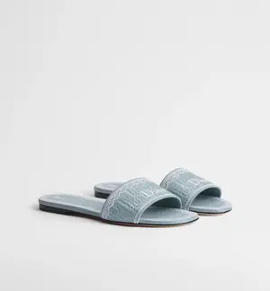 Dior Oblique Dentelle Slide