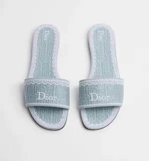 Dior Oblique Dentelle Slide