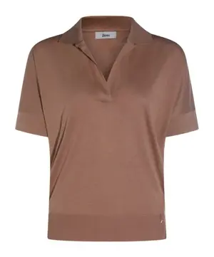 Herno V-neck Fine-knit T-shirt