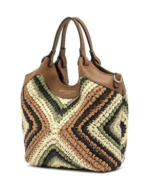 GIANNI CHIARINI Dua Woven Shoulder Bag