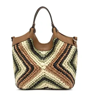 GIANNI CHIARINI Dua Woven Shoulder Bag
