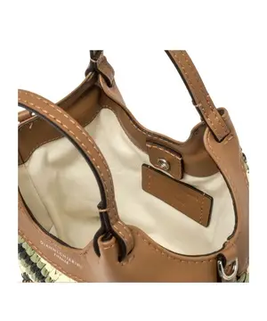 GIANNI CHIARINI Dua Woven Shoulder Bag
