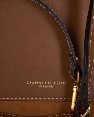 GIANNI CHIARINI Flap Shoulder Bag - Brown
