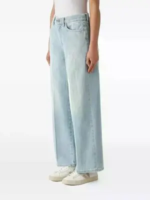 PT TORINO Pressed Crease Wide-leg Jeans