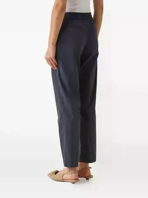 PT TORINO Navy Drawstring Waistband Trousers