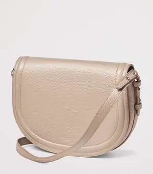 ASPINAL OF LONDON Leather Stella Cross-body Satchel - Neutral