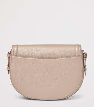ASPINAL OF LONDON Leather Stella Cross-body Satchel - Neutral