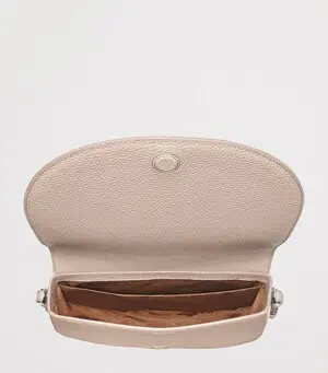 ASPINAL OF LONDON Leather Stella Cross-body Satchel - Neutral