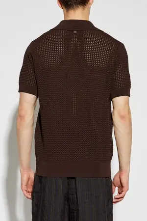 FERRAGAMO Polo With Decorative Weave