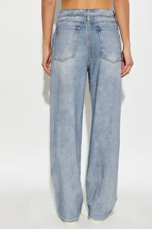 Rag & Bone Straight Leg Jeans Effect Trousers