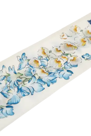 FERRAGAMO Silk Hair Scrunchie With Botanical Print