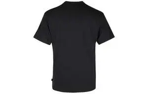 Nike Solid Color Cotton Round Neck Short Sleeve Black T-shirt